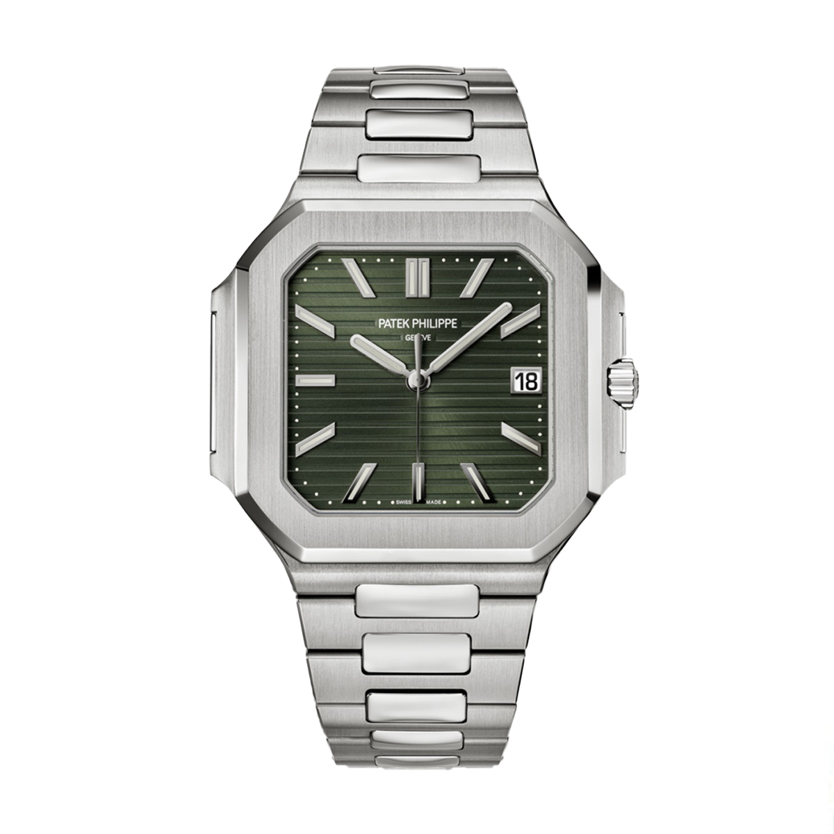 Buy Patek Philippe | Cubitus Green dial Steel New Release | 5821/1A in ...