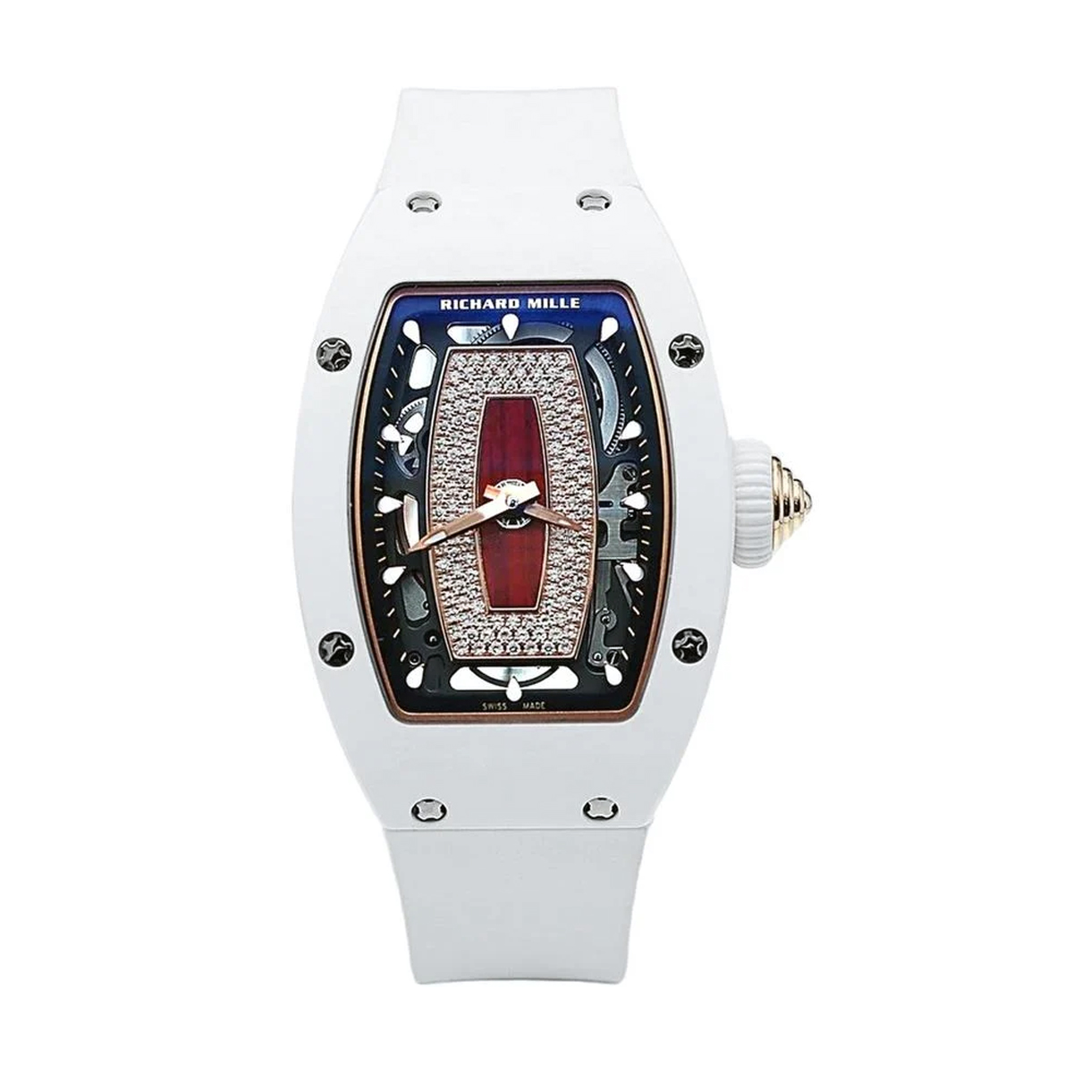 Buy Richard Mille | RM07-01 RG-ATZ DIAMOND SET RED JASPER DIAL | RM 07 ...