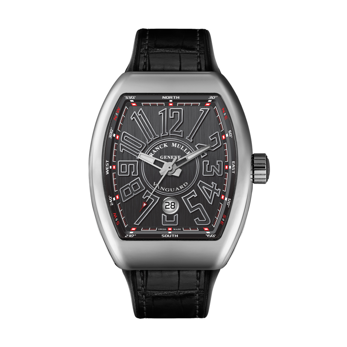 Buy Franck Muller | Vanguard Steel 45mm Black | V 45 SC DT AC NR in ...